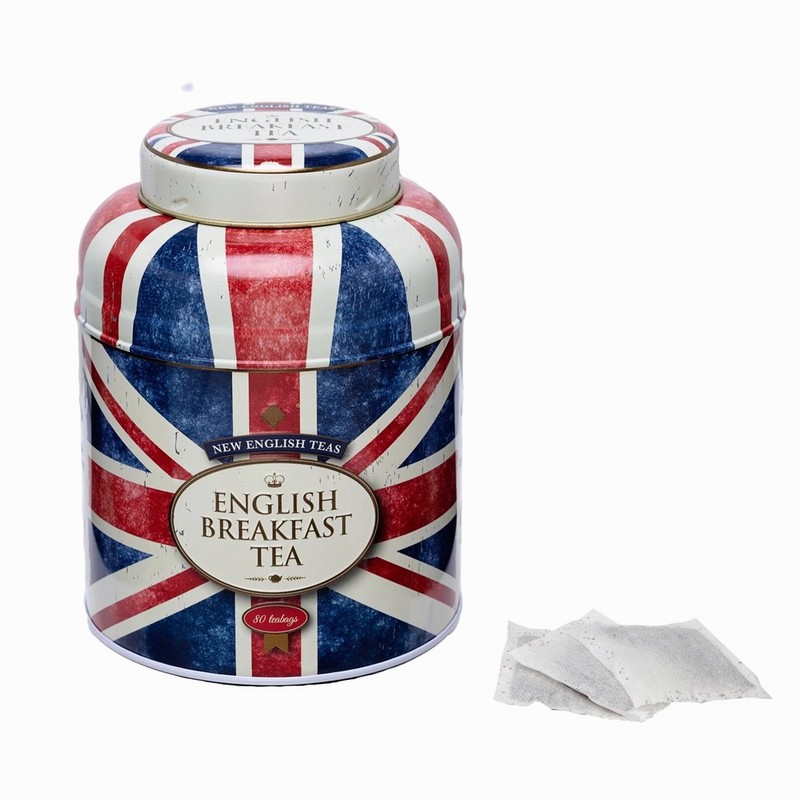NET Union Jack 80 Tea Bag Tin - The Udder Farm Shop