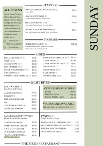 Restaurant Menus – The Udder Farm Shop
